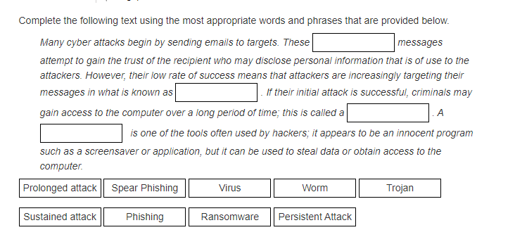 Solved Complete the following text using the most | Chegg.com