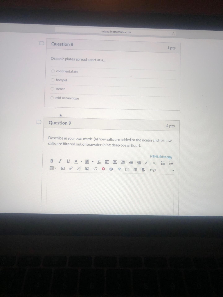 Solved mtsac.instructure.com Question 10 2 pts During the El | Chegg.com