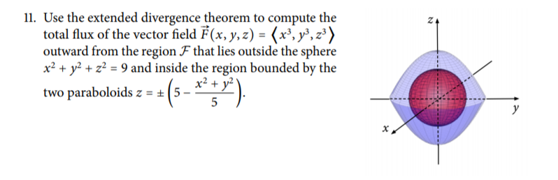 Solved 11. Use the extended divergence theorem to compute | Chegg.com