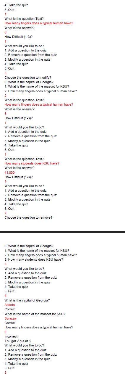 Solved Classes: You'll be creating two classes. A Question | Chegg.com