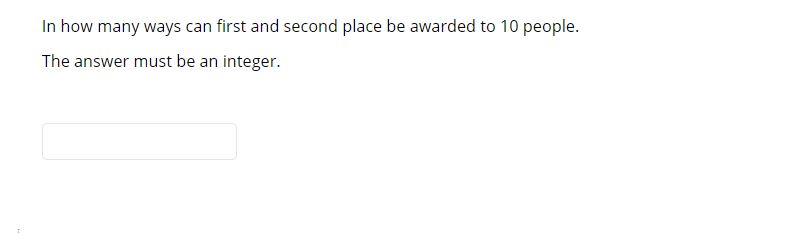 Solved In how many ways can first and second place be | Chegg.com