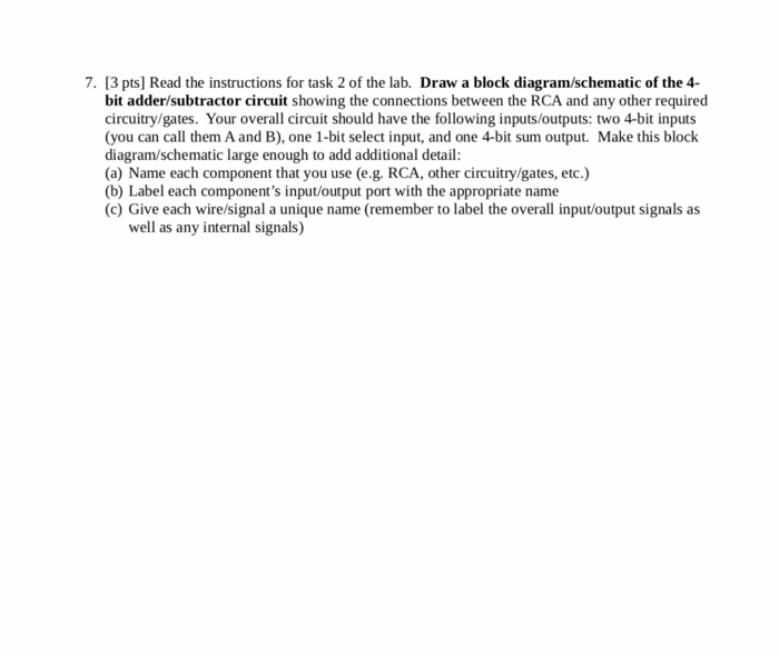 (Solved) : 7 3 Pts Read Instructions Task 2 Lab Draw Block Diagram ... (Solved) : 7 3 Pts Read Instructions Task 2 Lab Draw Block Diagram ...