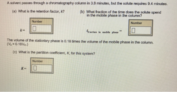 Solved A solvent passes through a chromatography colurmn in | Chegg.com Solved A solvent passes through a chromatography colurmn in | Chegg.com