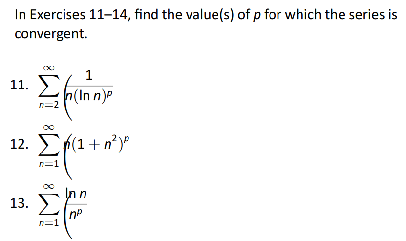 Solved In Exercises 11-14, find the value(s) of p for which | Chegg.com