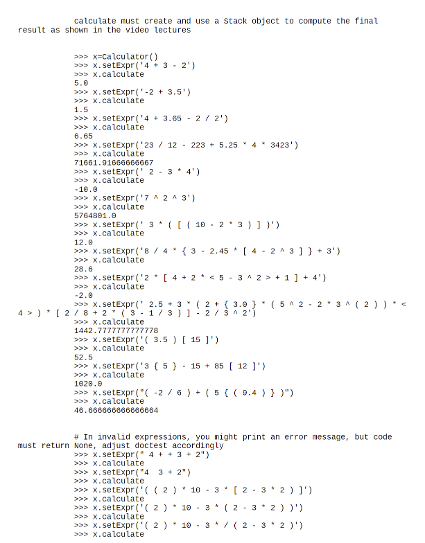 Solved Please implement the calculator and advanced | Chegg.com