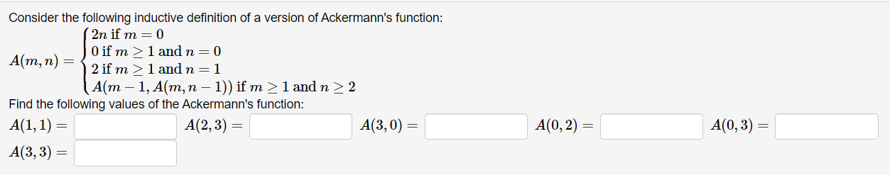 Solved Consider the following inductive definition of a | Chegg.com