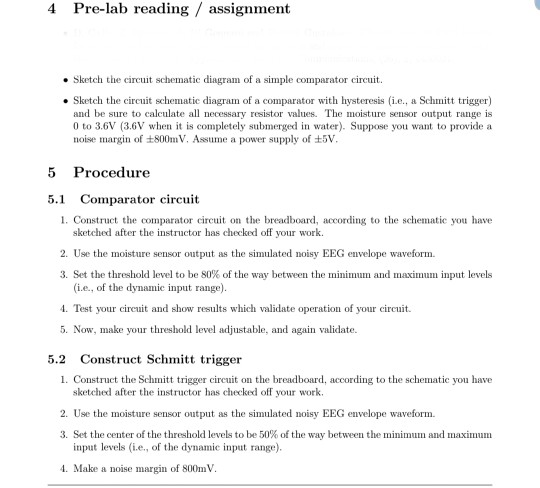 Solved Sensors class Need help with the pre lab only, | Chegg.com