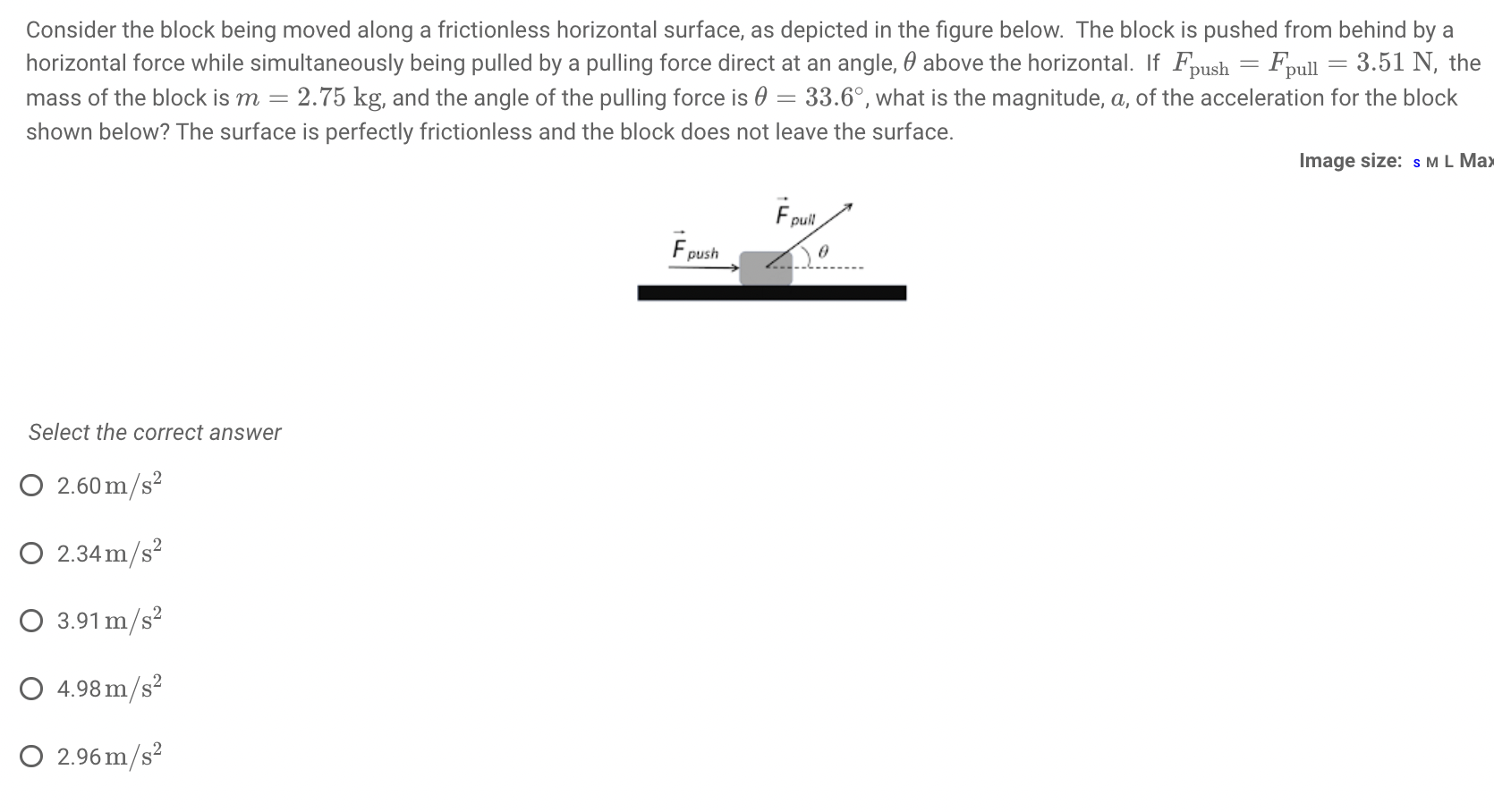Solved The horizontal surface on which the objects slide is | Chegg.com