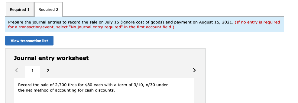 Solved Exercise 7-7 (Algo) Cash discounts; the net method | Chegg.com