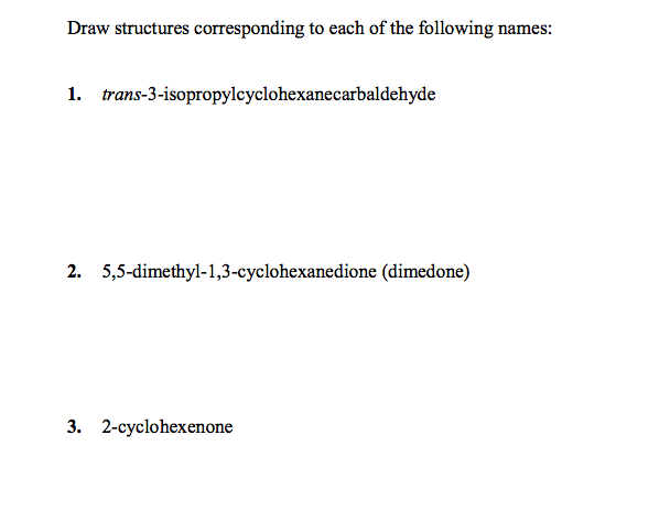 Solved Draw structures corresponding to each of the | Chegg.com