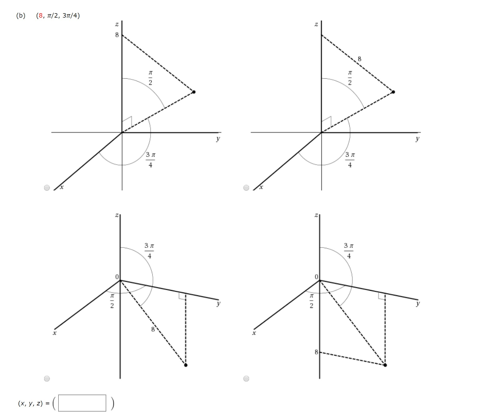 Solved Plot the point whose spherical coordinates are given. | Chegg.com Solved Plot the point whose spherical coordinates are given. | Chegg.com