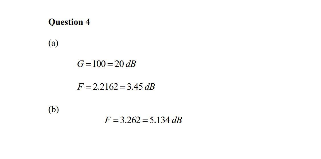Solved Question 4 In Figure Q4, there are two amplifiers, | Chegg.com