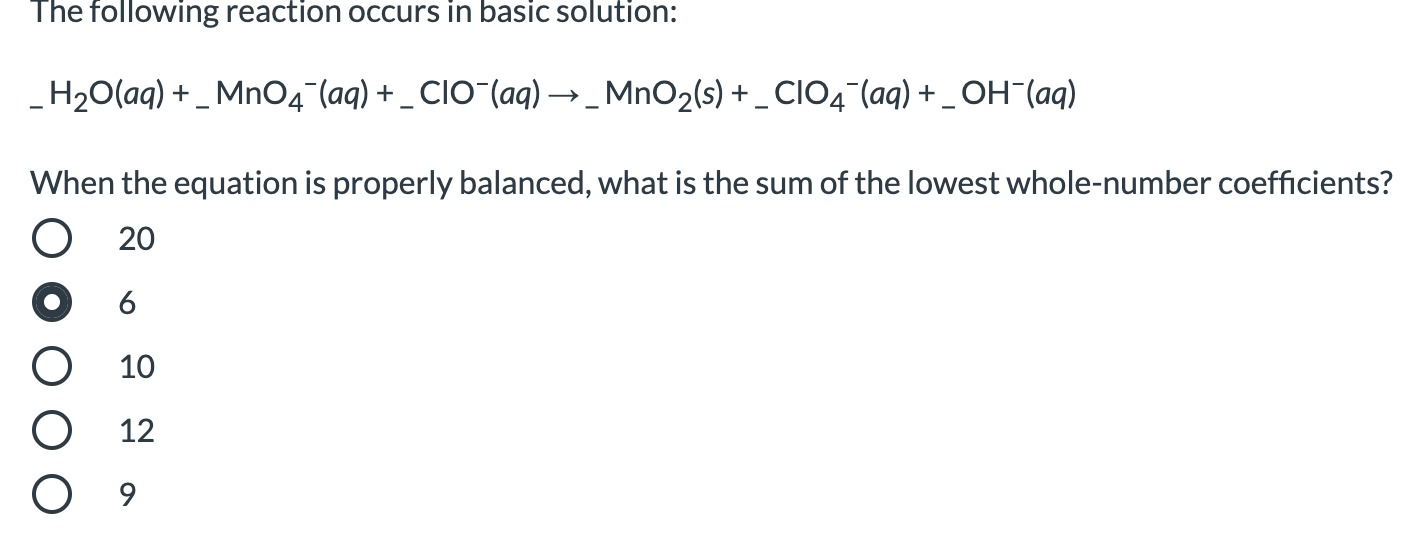 Solved Which net ionic equation best represents the reaction | Chegg.com