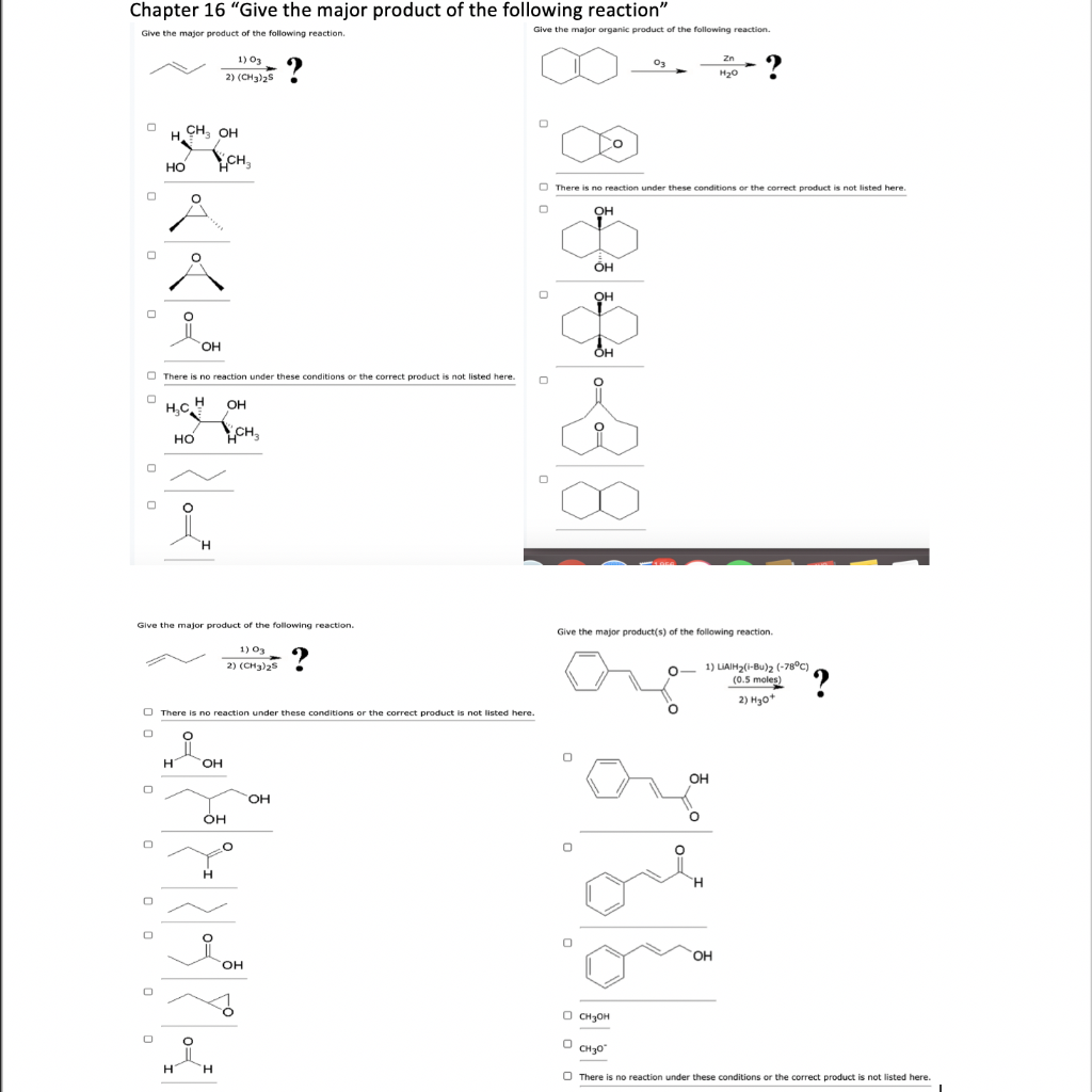Solved Chapter 16 "Give the major product of the following | Chegg.com