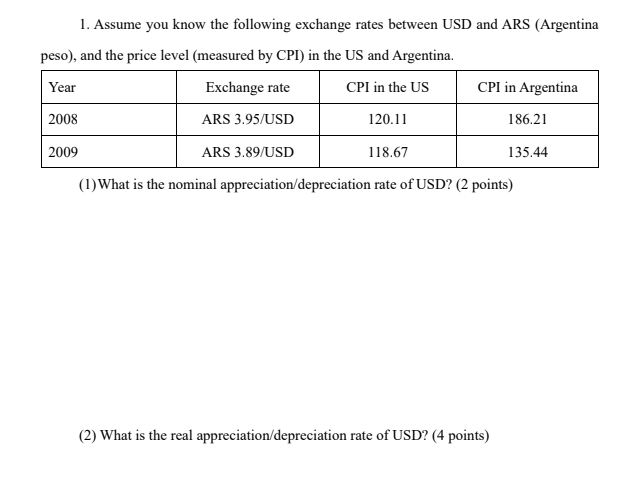 Solved 1. Assume you know the following exchange rates | Chegg.com Solved 1. Assume you know the following exchange rates | Chegg.com