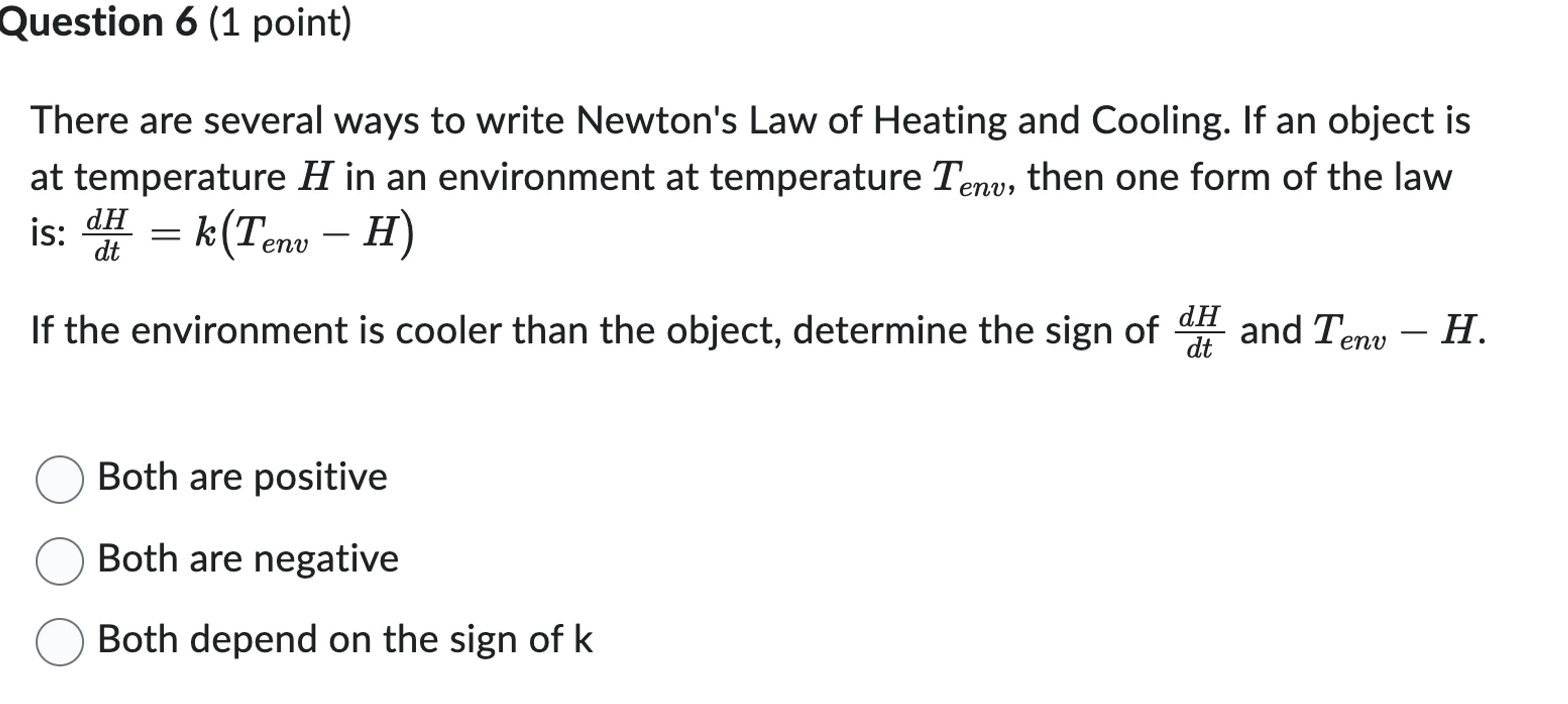 Solved Question 6 (1 ﻿point)There are several ways to write | Chegg.com