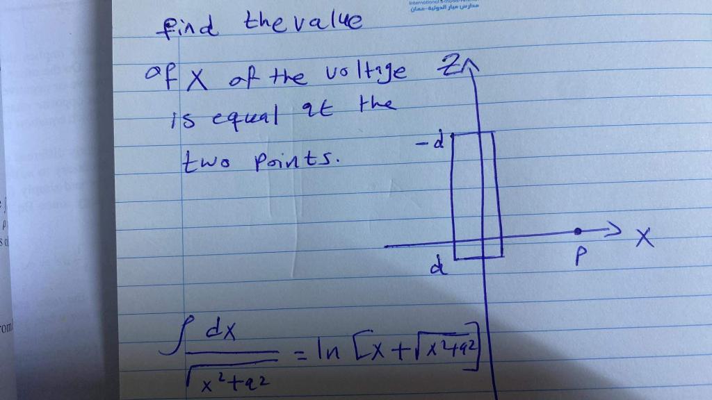find the value of x of the volty is equal qt the two | Chegg.com