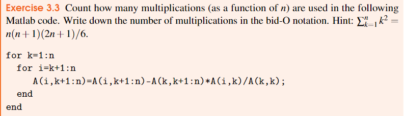 Solved Exercise 3.3 Count how many multiplications (as a | Chegg.com