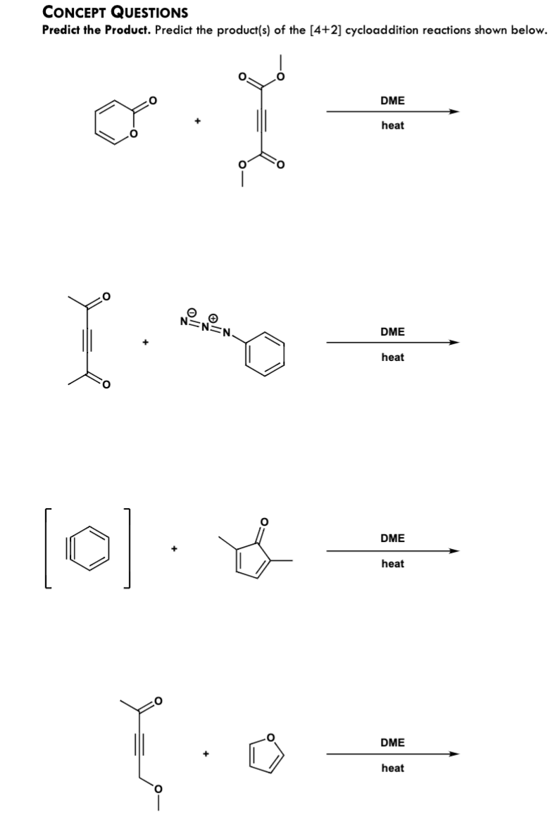 Solved CONCEPT QUESTIONS Predict the Product. Predict the | Chegg.com