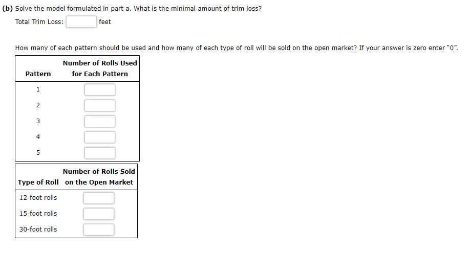 Solved 3,350 30-foot rolls. Any of the three types of rolls | Chegg.com