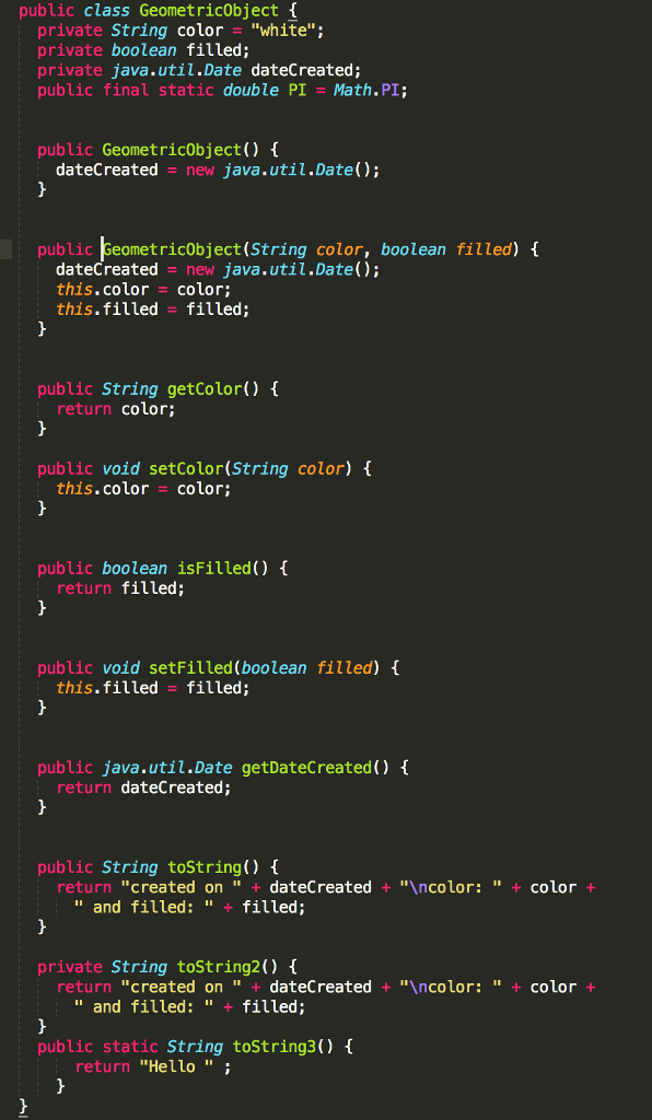 Solved Edit the Octagon class so that it implements the | Chegg.com