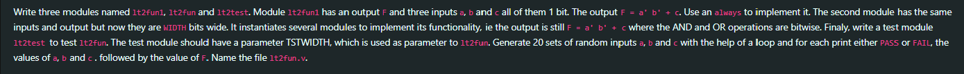 Solved Please Answer This Question In Verilog The Question