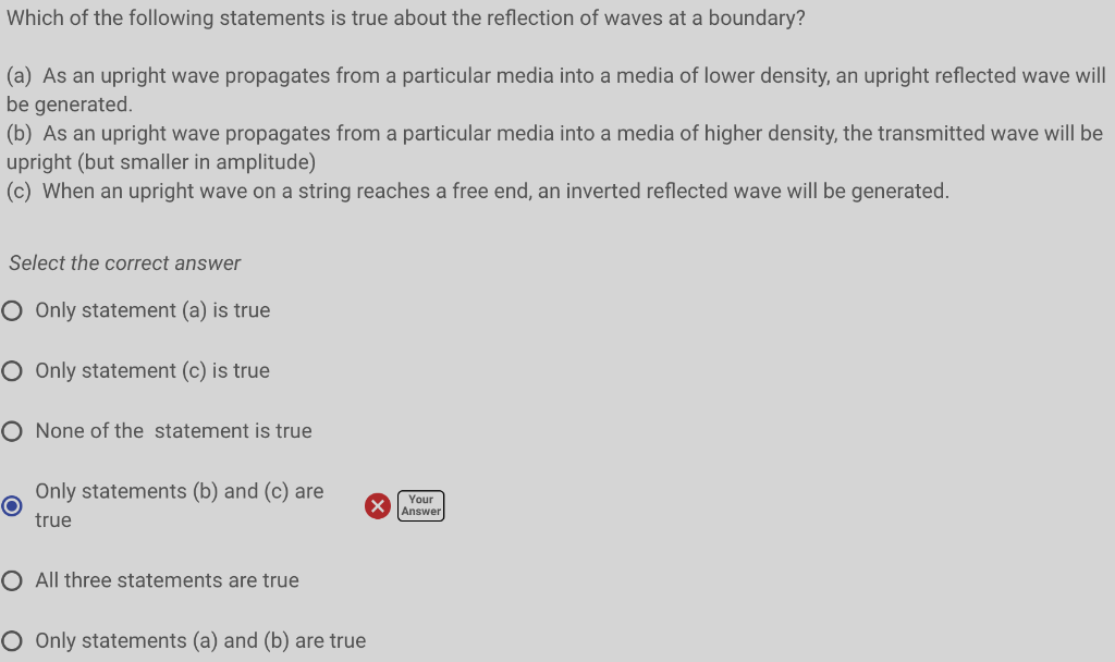 Solved Which of the following statements is true about the | Chegg.com