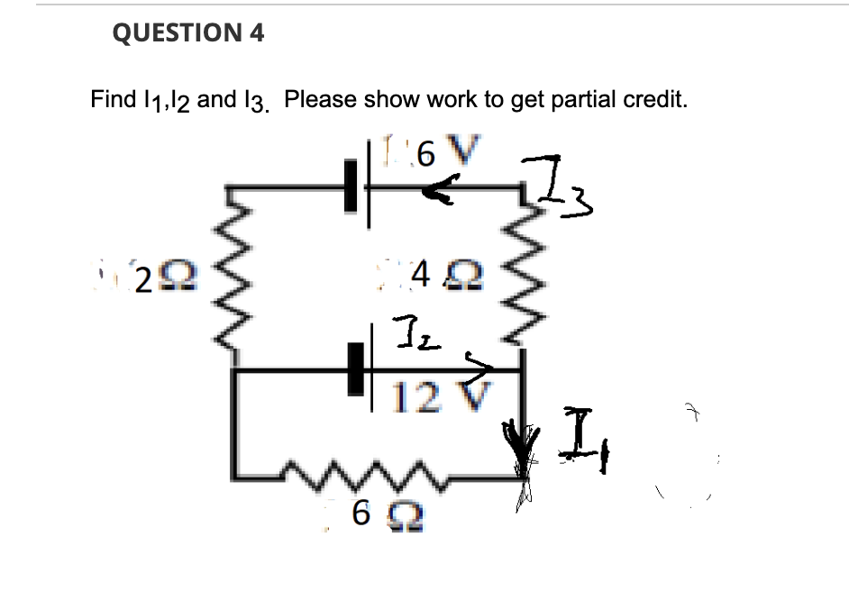 Solved Find I1,I2 and I3. Please show work to get partial | Chegg.com
