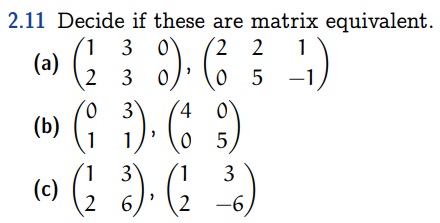 Solved 2.11 ﻿Decide if these are matrix | Chegg.com