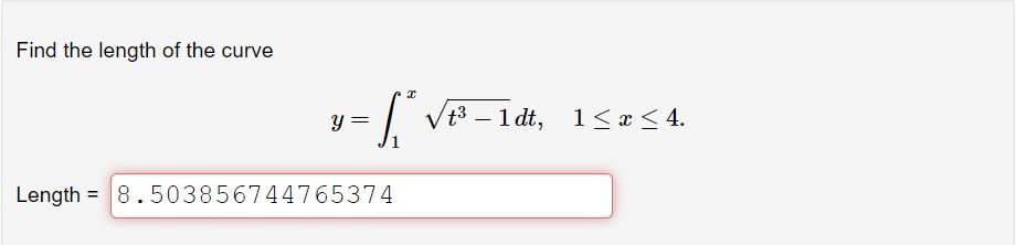 Solved Find the length of the curve 2 y = | V 1