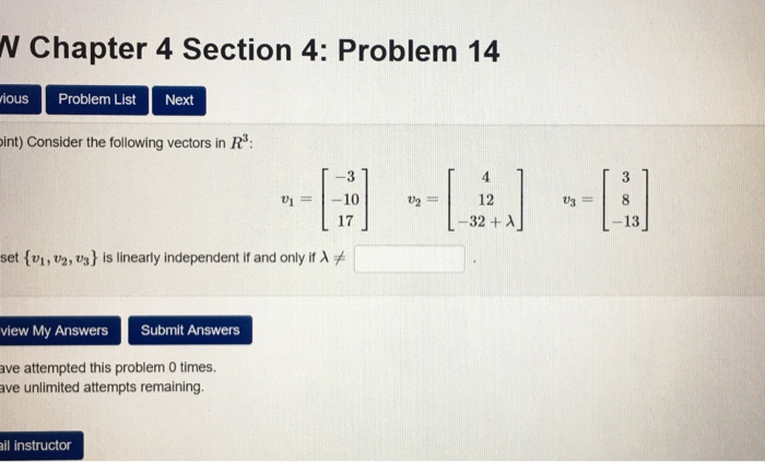 Solved W Chapter 4 Section 4 Problem 14 Ous Problem List 