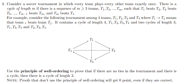 Solved 3. Consider a soccer tournament in which every team | Chegg.com