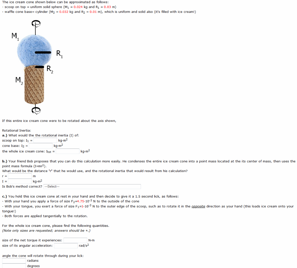 Solved The ice cream cone shown below can be approximated as | Chegg.com