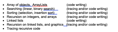 Solved • Array of objects. ArrayLists (code writing) • | Chegg.com