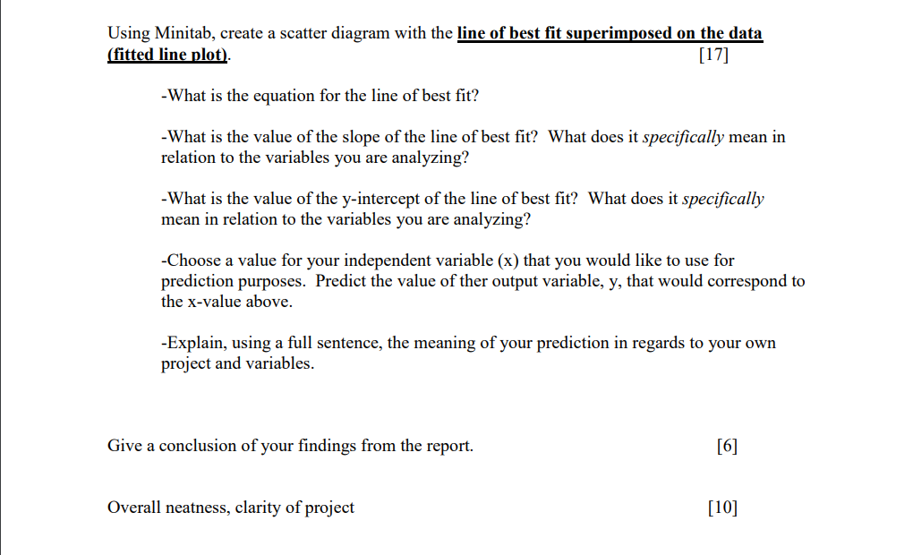 MTH 160 - Statistics: Minitab Project #1 Part 1 - | Chegg.com