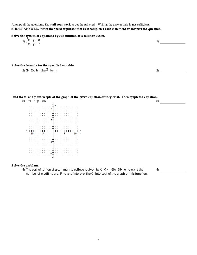 Solved Attempt all the questions. Show all your work to get | Chegg.com