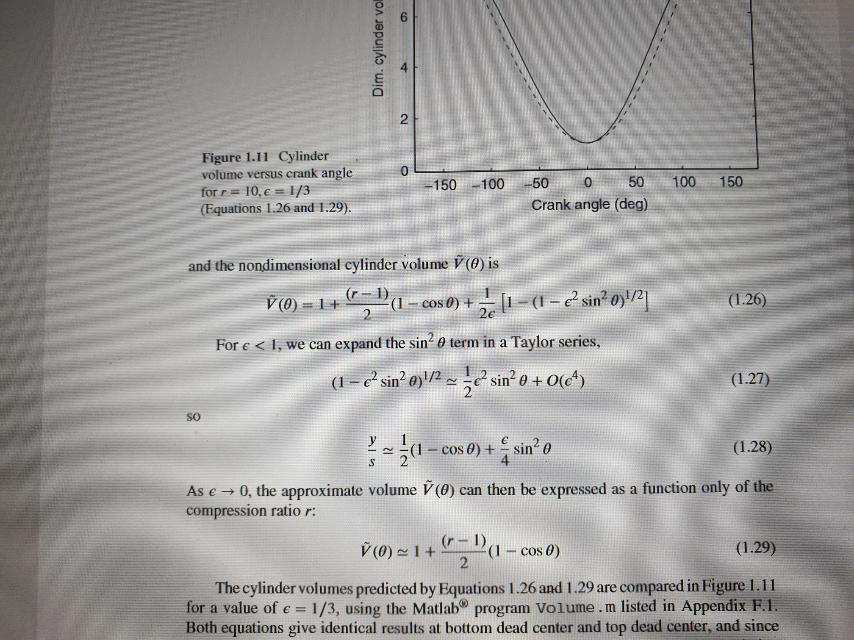 Solved Dim. cylinder vol Figure 1.11 Cylinder volume versus | Chegg.com