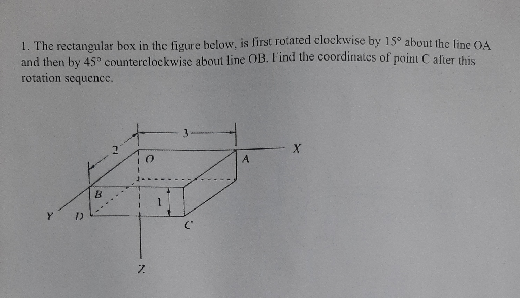 Solved 1. The rectangular box in the figure below, is first | Chegg.com