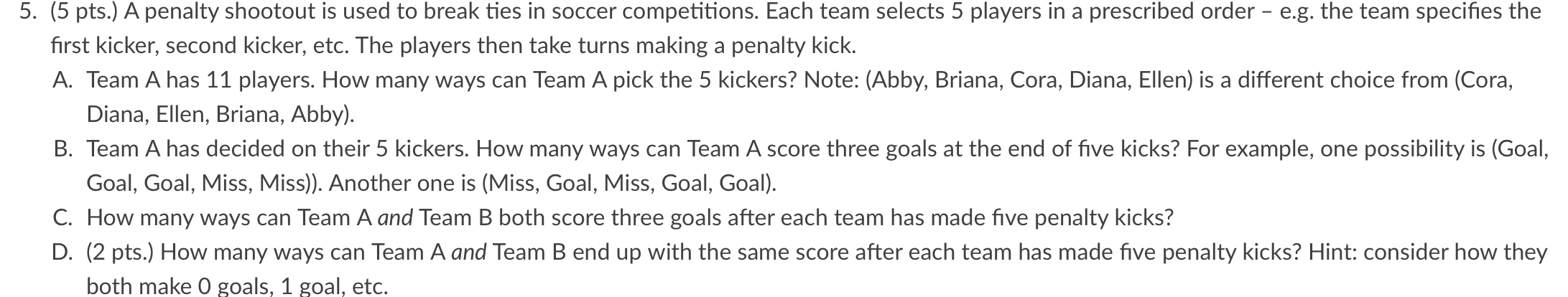 Solved All the problems below are counting problems. | Chegg.com