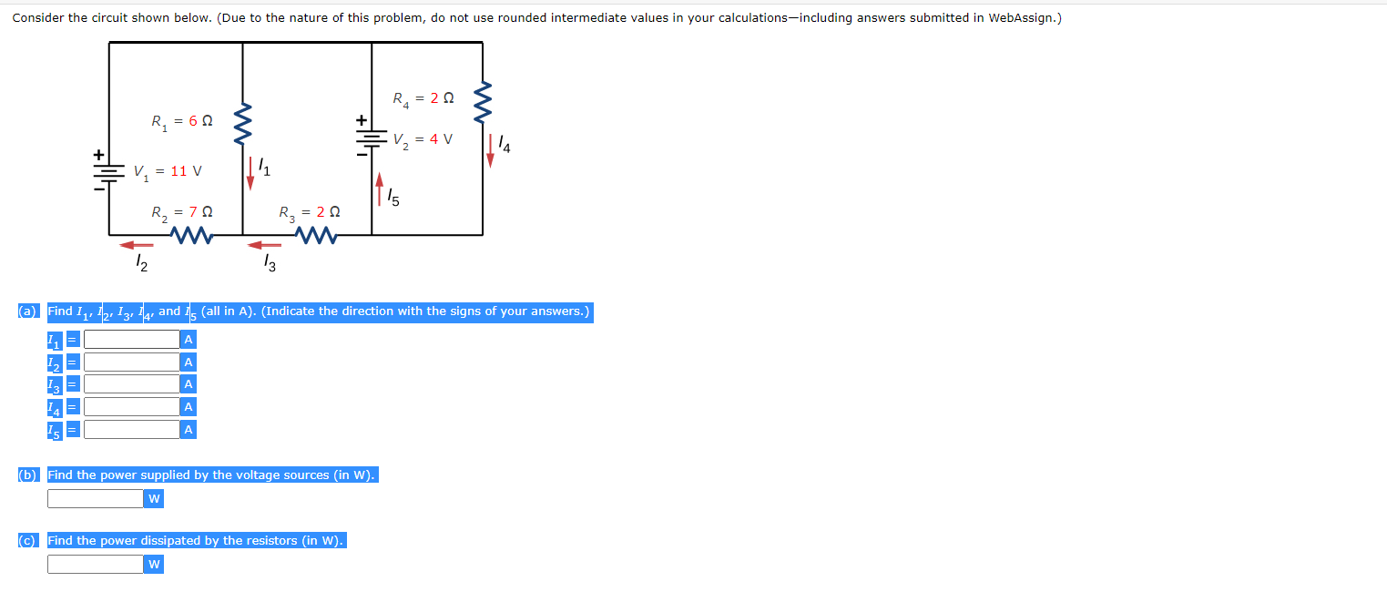 Solved Find the power supplied by the voltage sources (in | Chegg.com