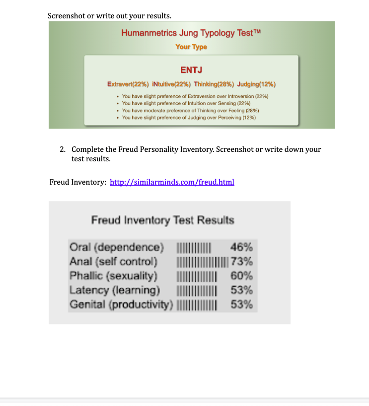 Solved Screenshot or write out your results. Humanmetrics | Chegg.com