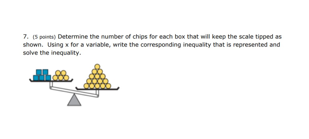 Solved 7. (5 points) Determine the number of chips for each | Chegg.com