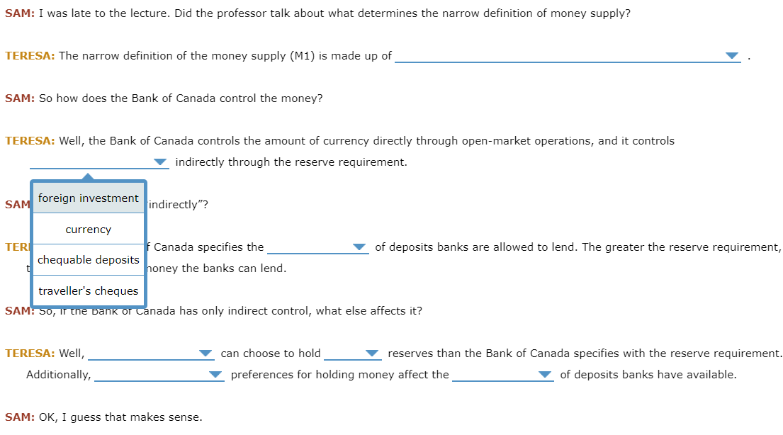 Solved The following is a dialogue between two economics | Chegg.com