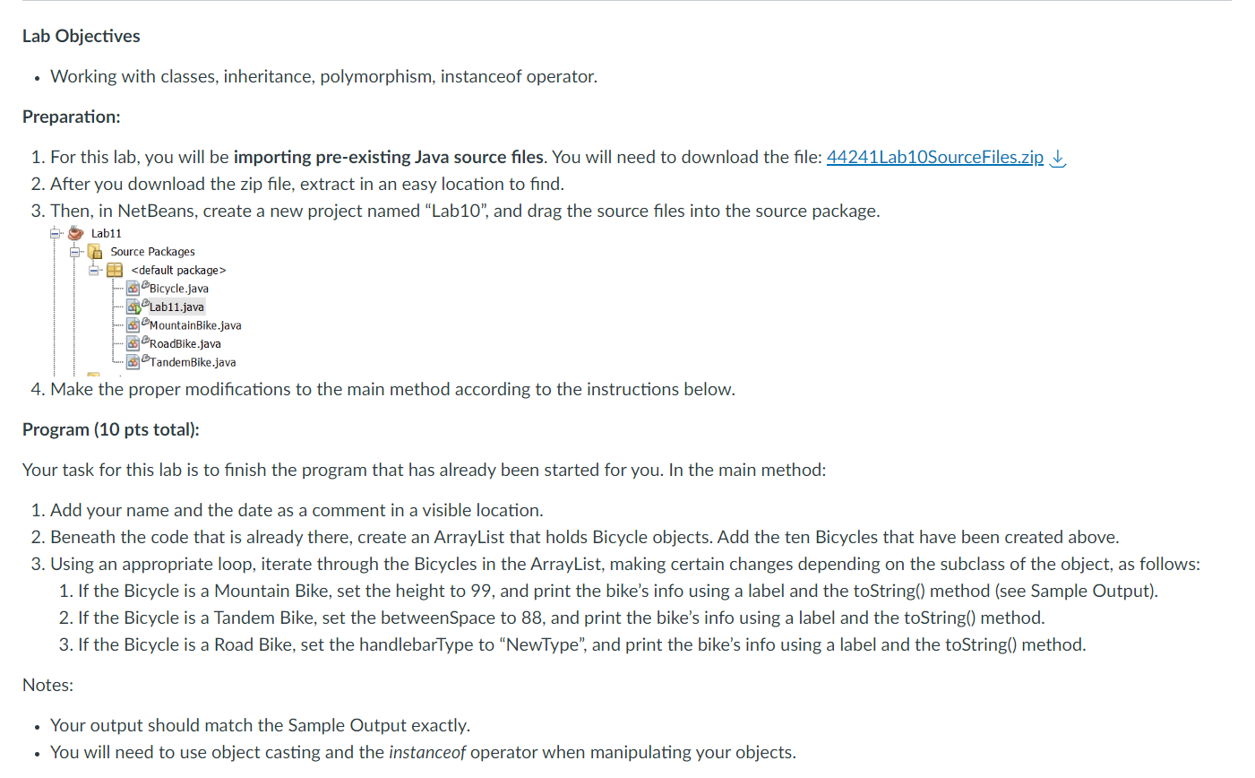 This code is done in java. Follow the instructions | Chegg.com