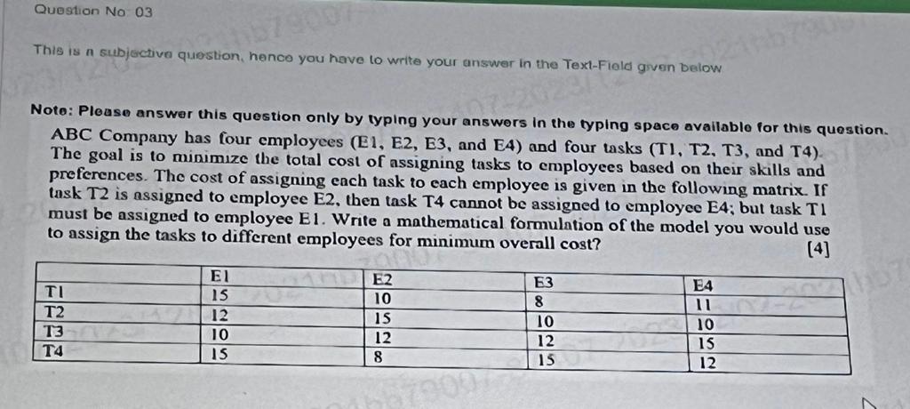 Solved Note: Please answer this question only by typing your | Chegg.com