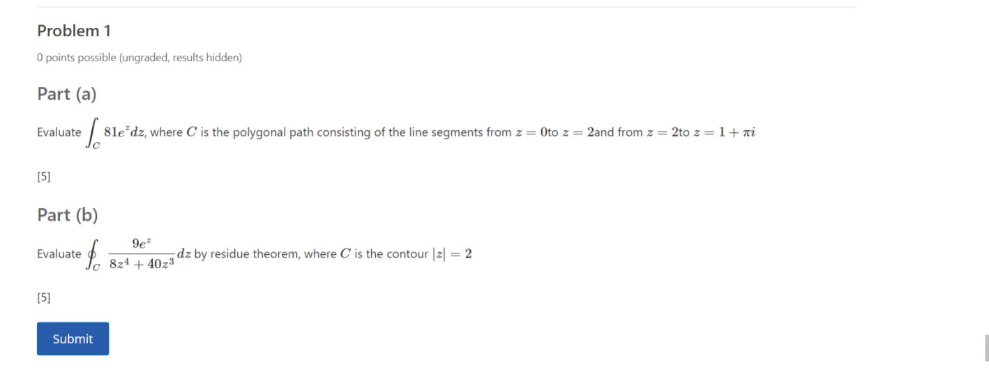 Solved Problem 1 0 points possible (ungraded, results | Chegg.com