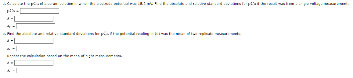 following data were obtained in calibrating a calcium | Chegg.com