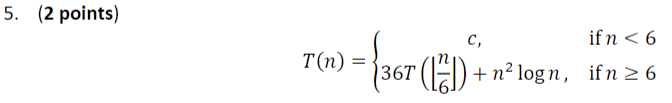 Solved For the following problems, use the Master Theorem | Chegg.com