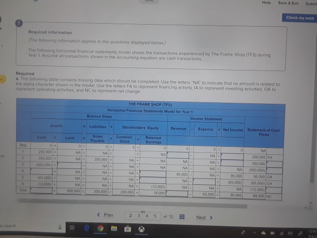 Solved Help Save & Exit Submi Chock my work Required | Chegg.com