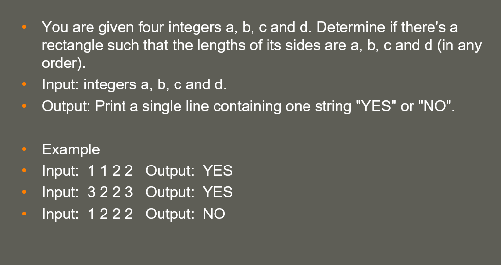 Solved You are given four integers a, b, c and d. Determine | Chegg.com
